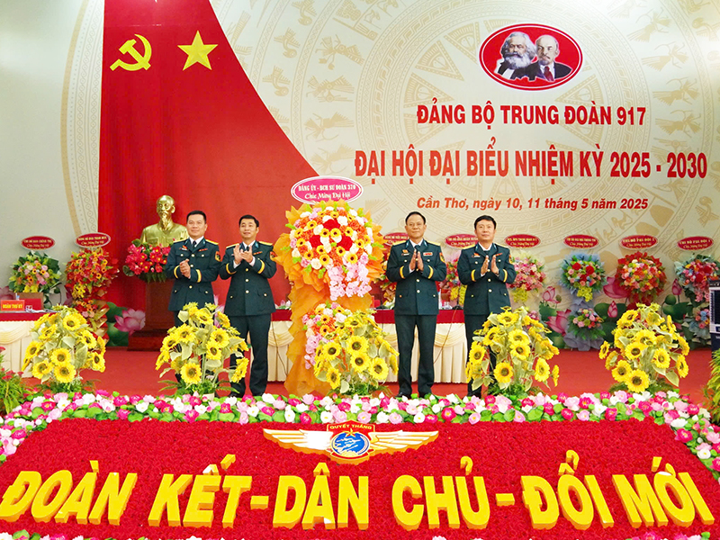 Đảng bộ Trung đoàn 917 tổ chức thành công Đại hội đại biểu nhiệm kỳ 2025-2030